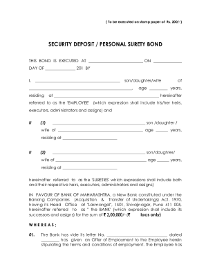 Fillable Online To be executed on Stamp Paper worth Rs. 50 Fax Email ...