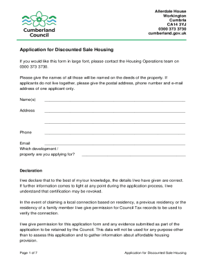 Fillable Online Discounted Sale Registration Form Fax Email Print - pdfFiller
