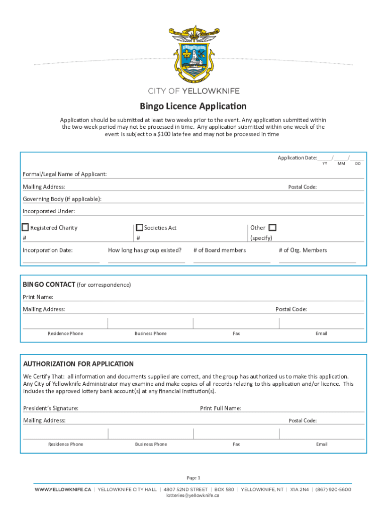 Fillable Online Super Bingo Application Process Fax Email Print - pdfFiller