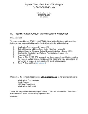 Fillable Online Washington State Court Directory: Walla Walla County ...