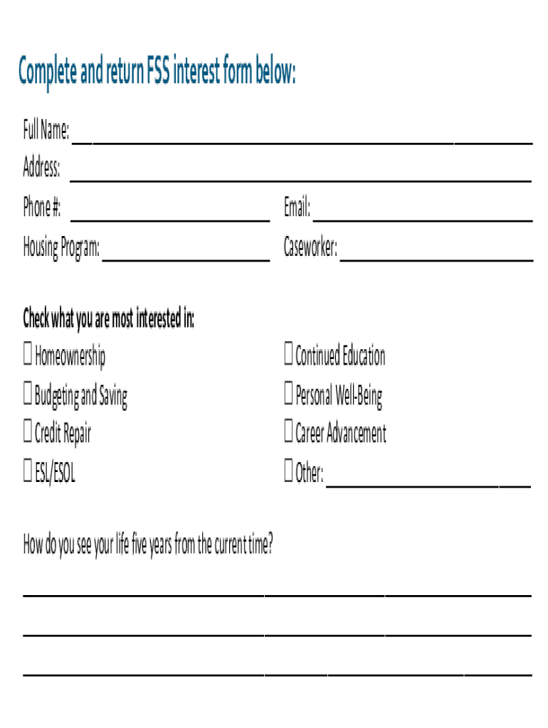 Fillable Online RRHA FSS Graduate Request Form Fax Email Print - pdfFiller