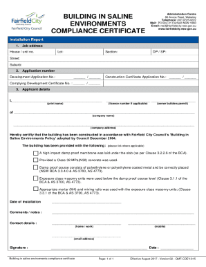 Fillable Online BUILDING INFORMATION CERTIFICATE APPLICATION Fax Email ...