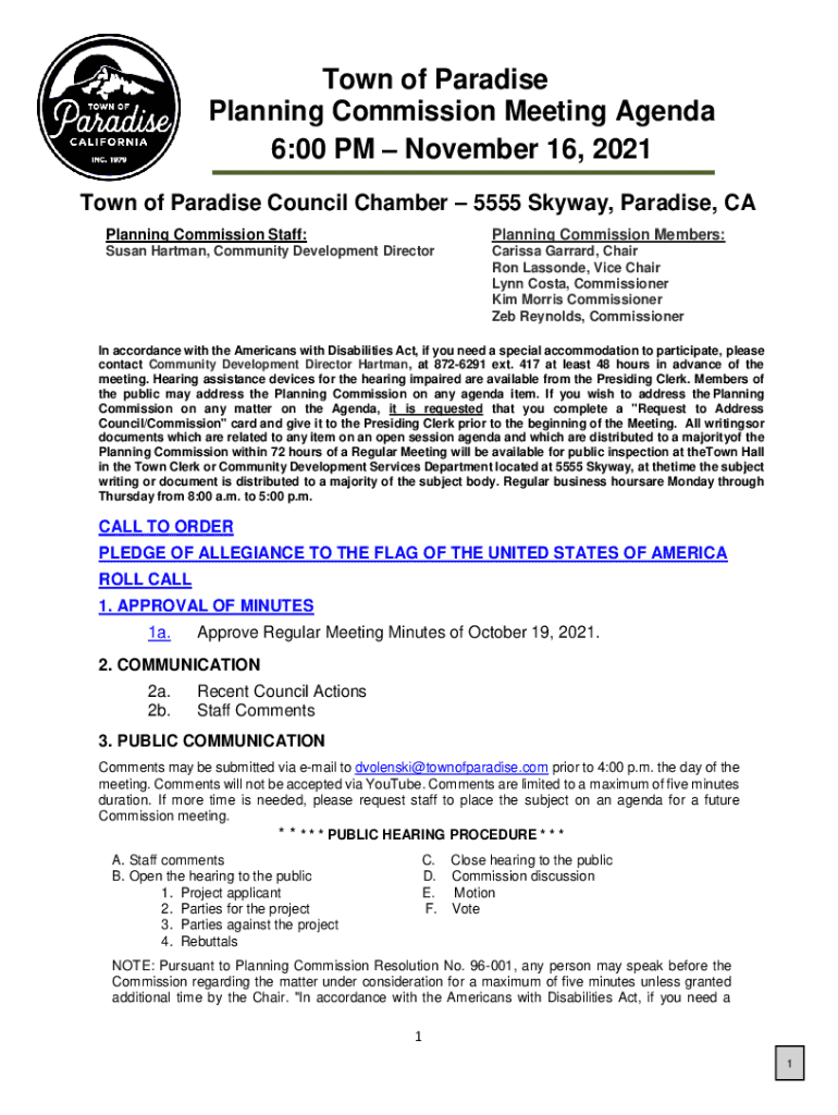 Fillable Online Carissa Garrard, Chair Fax Email Print - pdfFiller