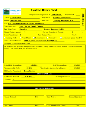 Fillable Online BOULDER COUNTY CONTRACT ROUTING SHEET Fax Email Print ...