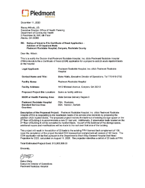 Fillable Online Certificate of Need (CON): What it Means, How it Works ...