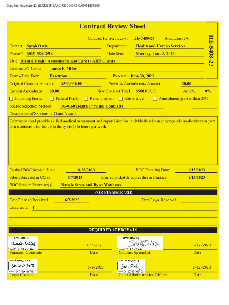 Fillable Online Contract Review Report TemplatePDF Fax Email Print ...