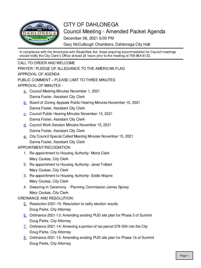 Fillable Online Council Approves PUD site plans for The Summit - Lumpkin Fax Email Print - pdfFiller