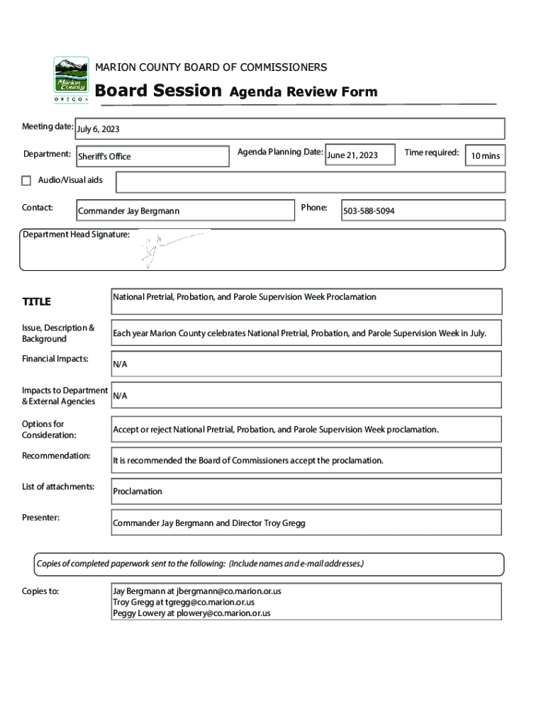 Fillable Online Commander Jay Bergmann Fax Email Print - pdfFiller