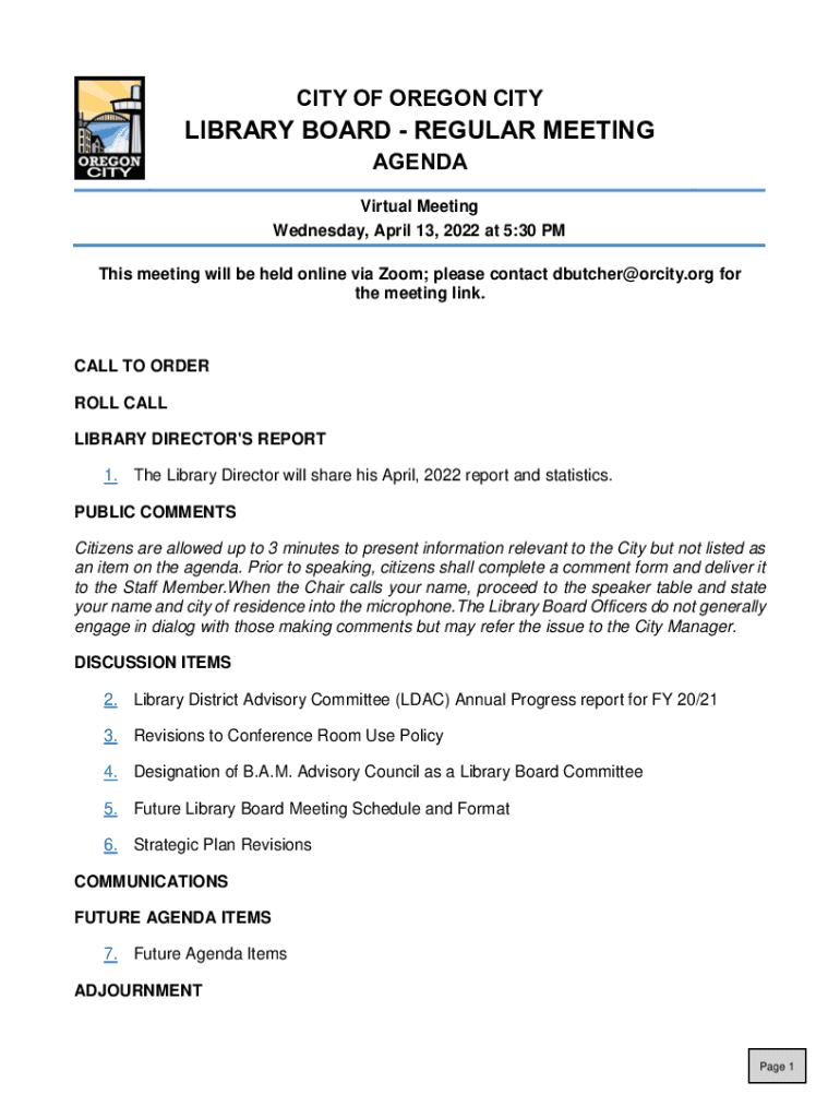 Fillable Online LIBRARY DIRECTOR'S REPORT Fax Email Print - pdfFiller