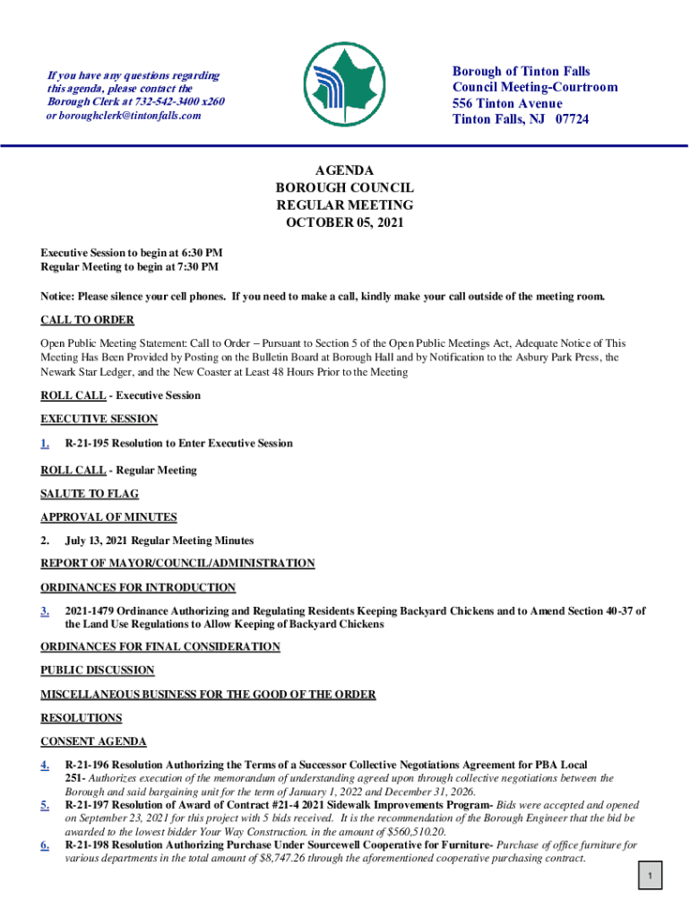 Fillable Online ROLL CALL - Executive Session Fax Email Print - pdfFiller