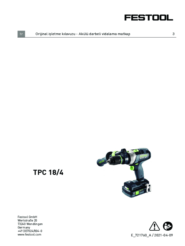 Fillable Online Screwdriver and drill bit set TID 18 HPC I-Set TPC 18/4 ...