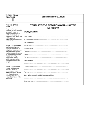 Fillable Online EEA 12 Form - Template for Reporting on Analysis ...