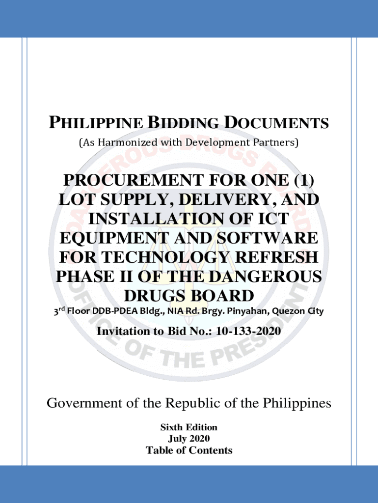 Fillable Online PROCUREMENT FOR ONE (1) LOT SUPPLY, DELIVERY, ... Fax Email Print - pdfFiller