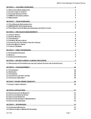 Fillable Online Manager Procedure Manual Fax Email Print - pdfFiller