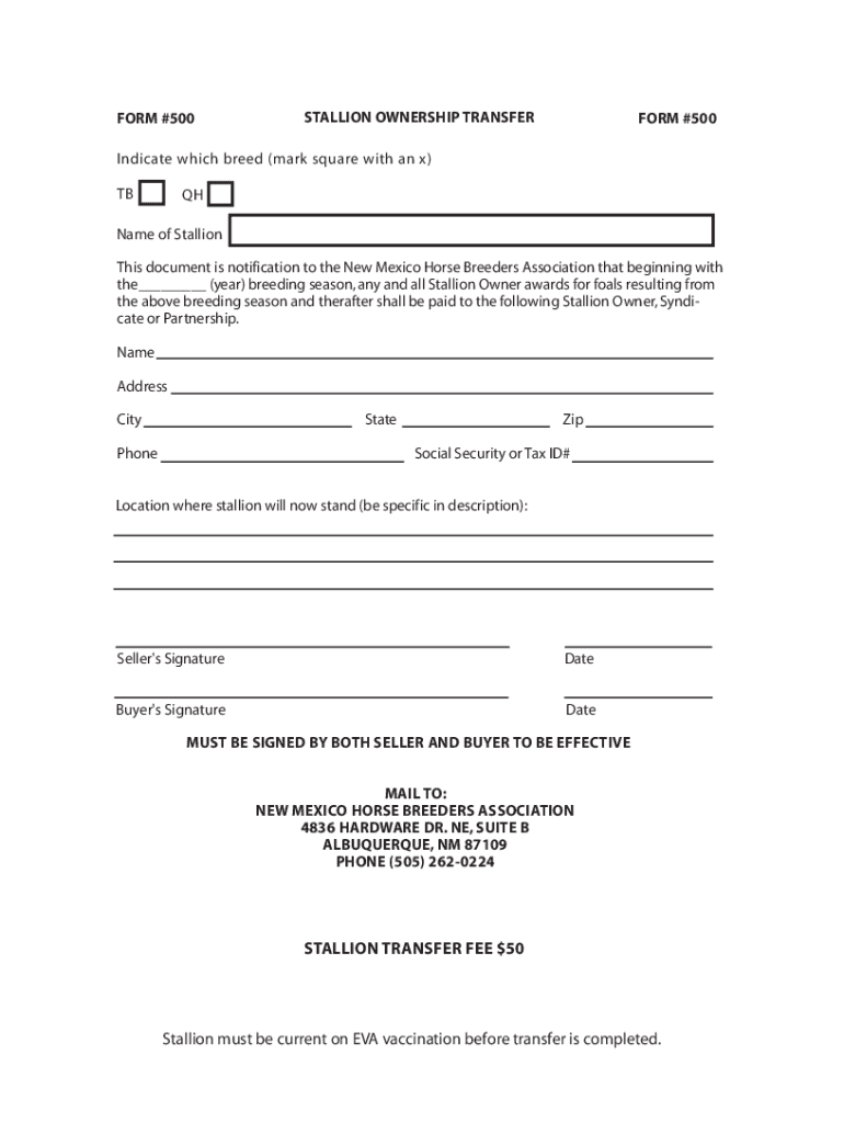 Fillable Online Stallion Transfer Fax Email Print - pdfFiller