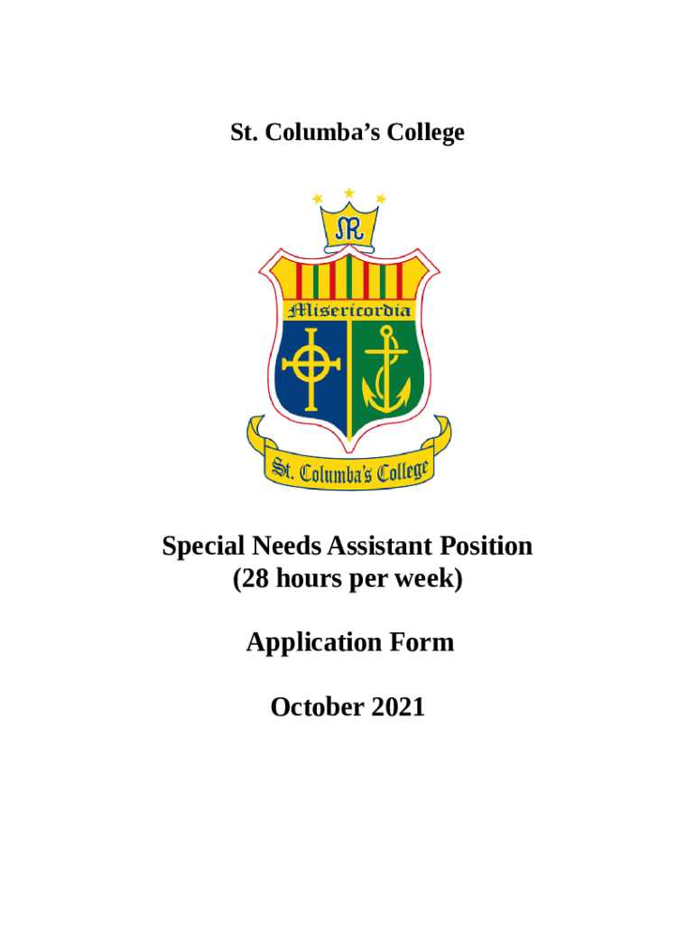 SNA Application Doc Template | pdfFiller