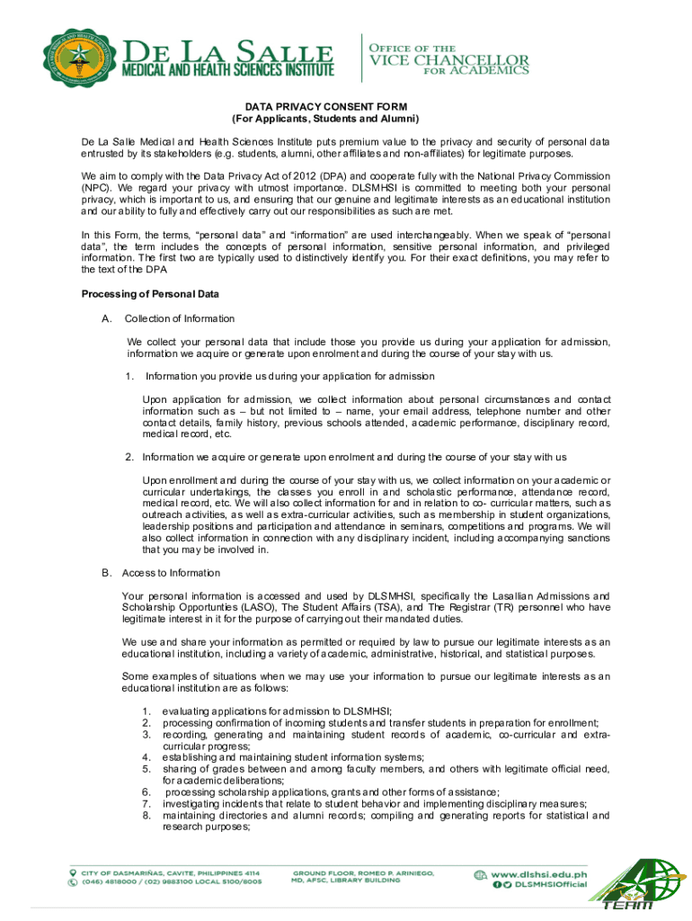 Fillable Online Data-Privacy-Consent-Form-for-GP-students.pdf - DLSL DATA... Fax Email Print ...