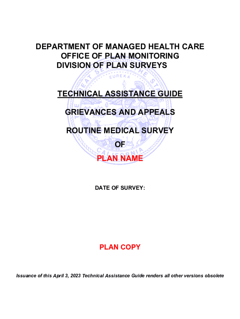 Fillable Online technical assistance guide member rights routine medical ... Fax Email Print ...