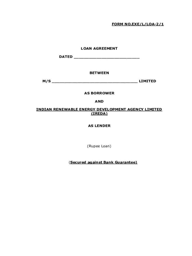 Fillable Online Standard Forms & Checklists - IREDA Fax Email Print - pdfFiller
