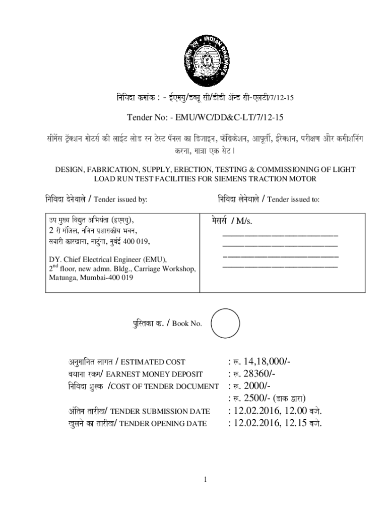 Fillable Online personnel department - Central Railway / Indian ...