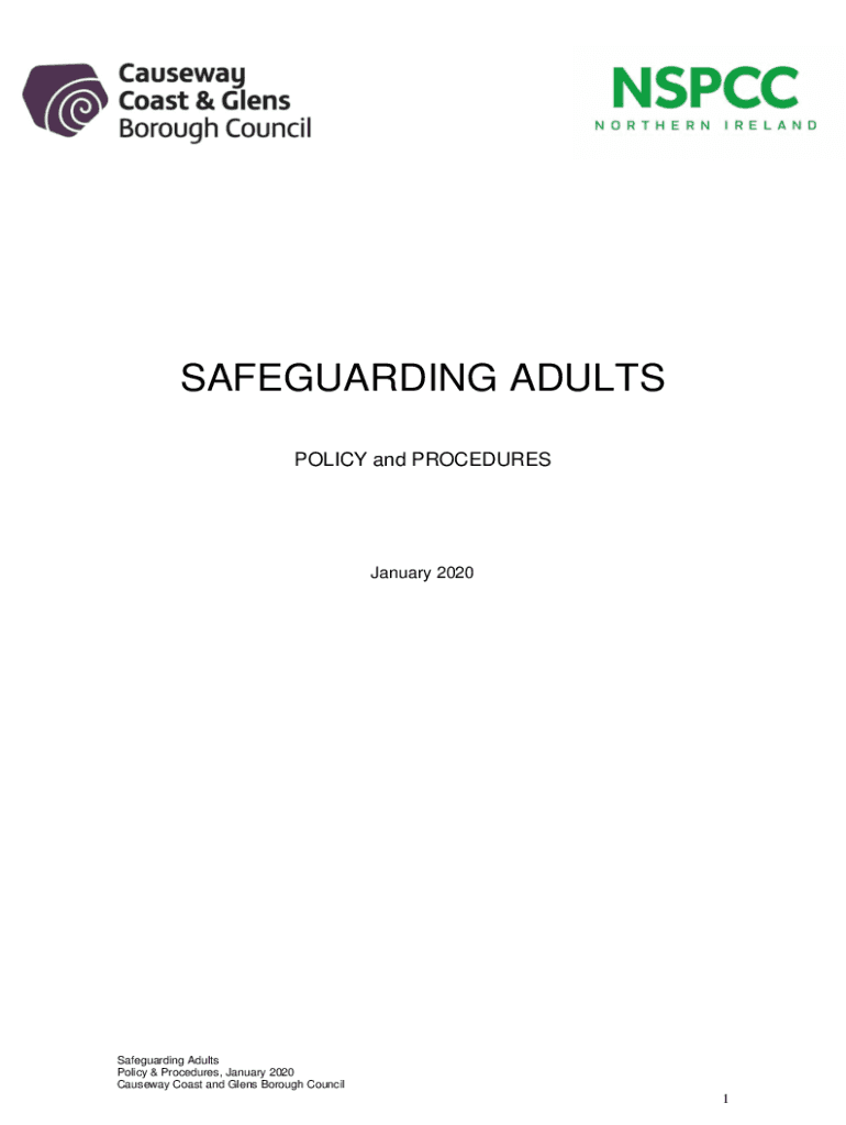 Fillable Online Safeguarding Children and Vulnerable Adults: Policy and ...