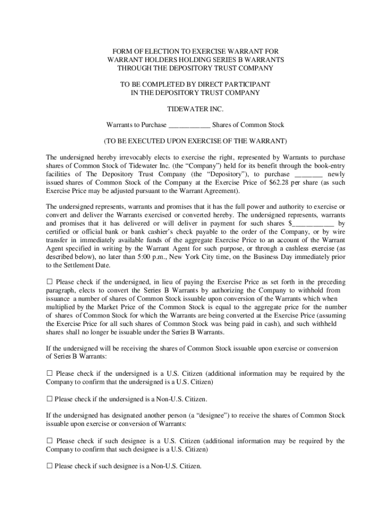 Fillable Online Form of Warrant Agent Agreement between the Registrant ...