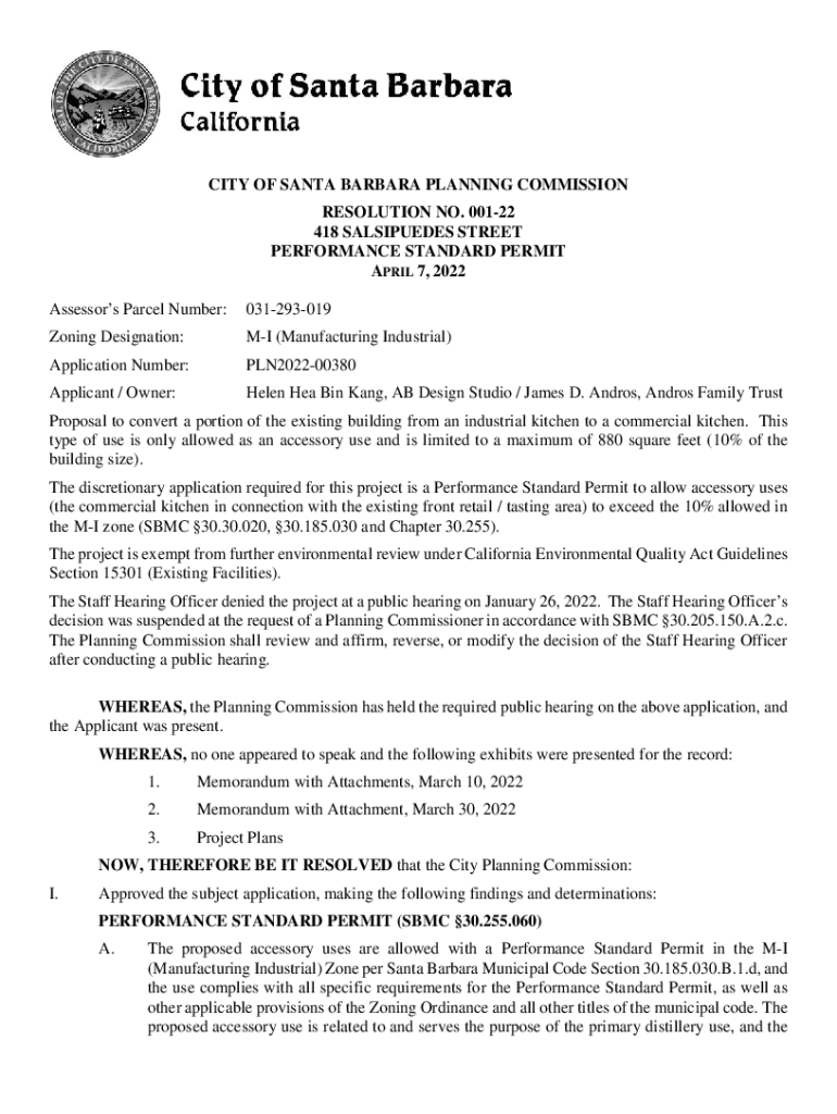 Fillable Online PERFORMANCE STANDARD PERMIT Fax Email Print - pdfFiller