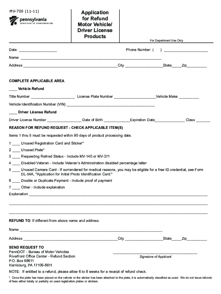 Fillable Online Mv 700 Form. Vehicle Service Record Fax Email Print ...