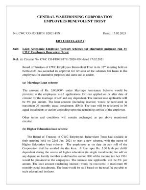 Fillable Online CENTRAL WAREHOUSING CORPORATION EMPLOYEES ... Fax Email ...