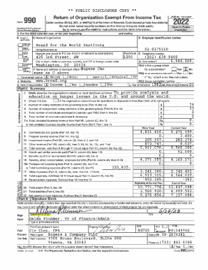 Fillable Online Form 990 (2022) Fax Email Print - pdfFiller