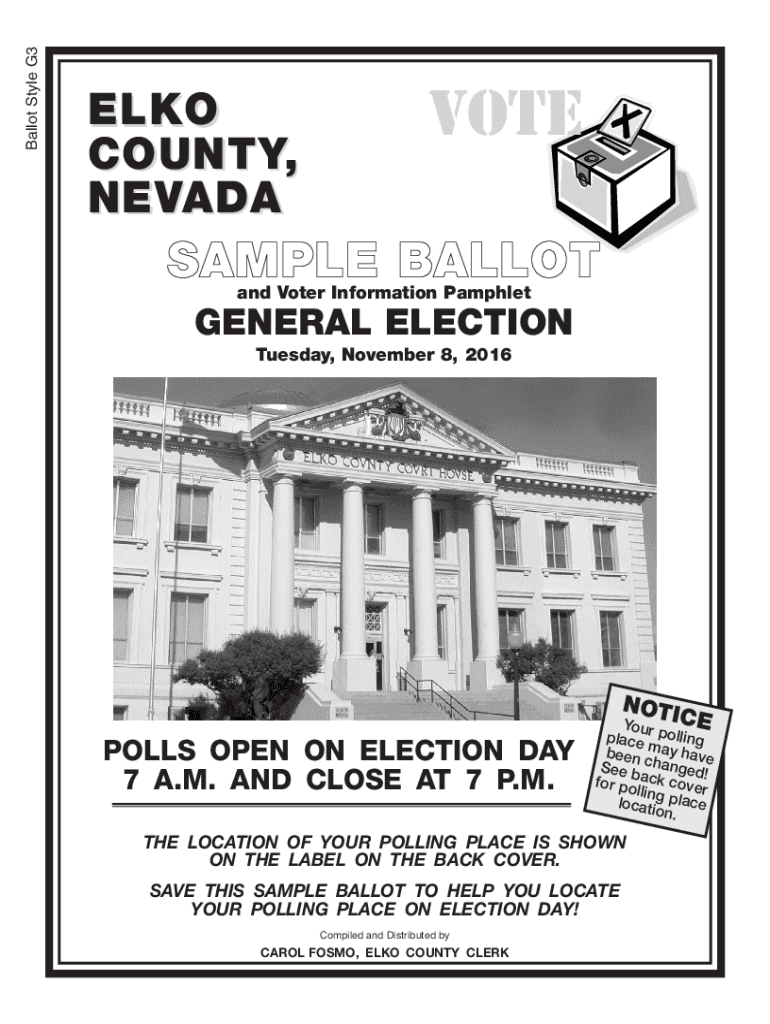 Fillable Online 8.5 x 14 Sample Ballot Layout Fax Email Print - pdfFiller