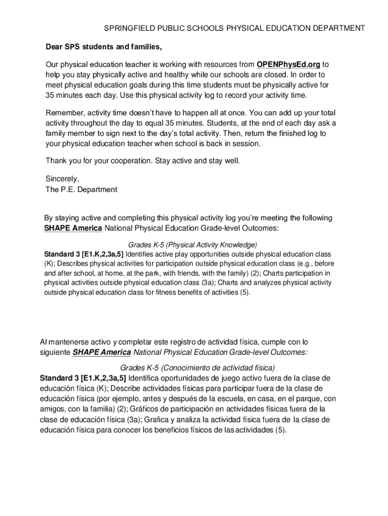 Fillable Online Physical Education & Physical ActivityWellness Resources Fax Email Print - pdfFiller