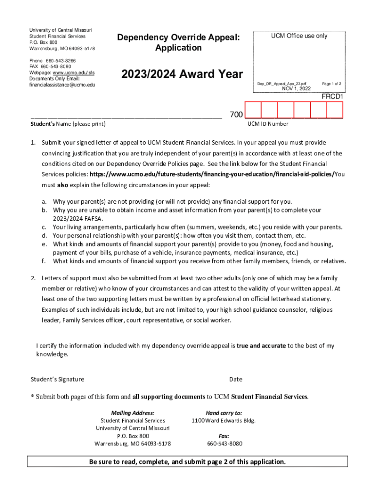 Fillable Online UCM Office use only Fax Email Print - pdfFiller