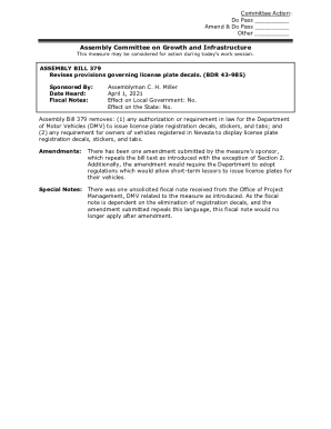 Fillable Online Bill Page for AB 379. Bill Page for AB 379 Fax Email ...