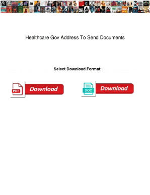 Fillable Online Healthcare Gov Address To Send Documents. Healthcare ...