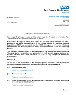 Fillable Online What is the FOI request response timeand what to do ...