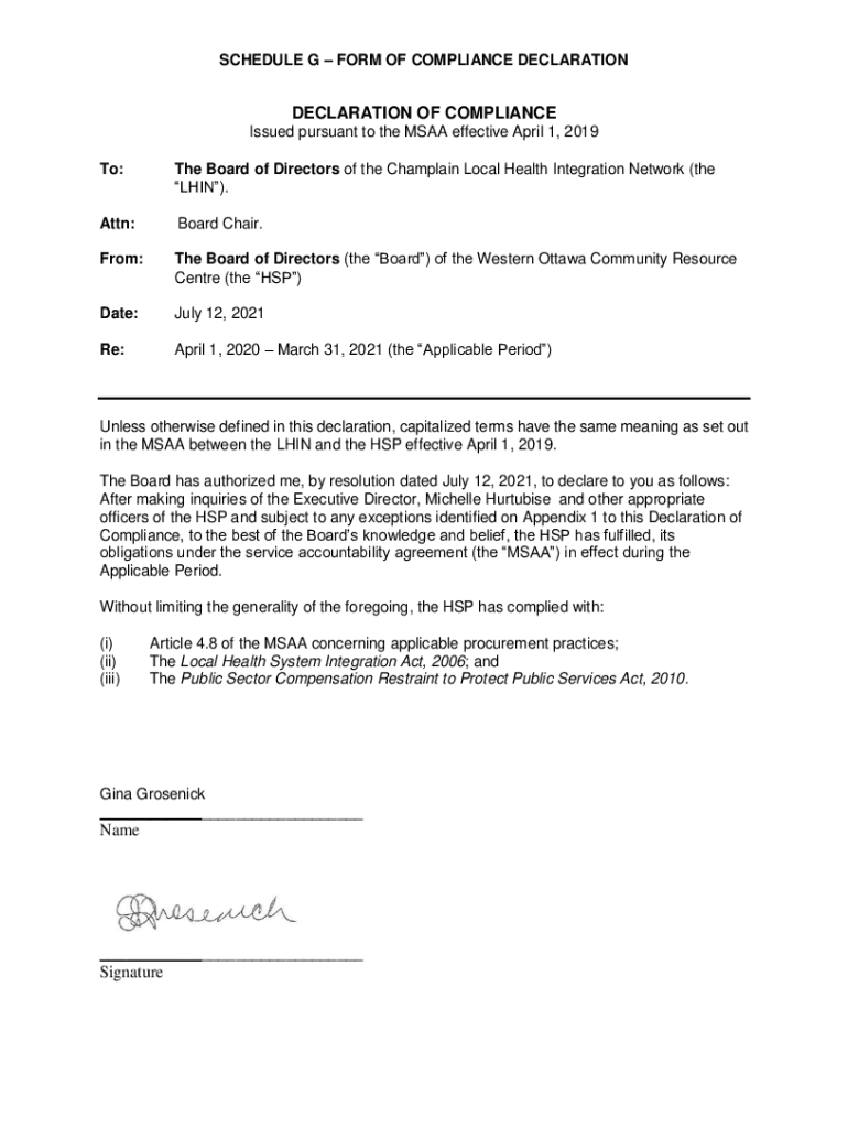 Fillable Online 3.0 Multi-Sector Service Accountability Agreement April ...