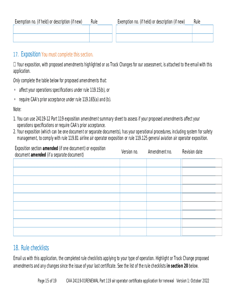 Air Operator Certificate Issue / Renewal Application Doc Template ...