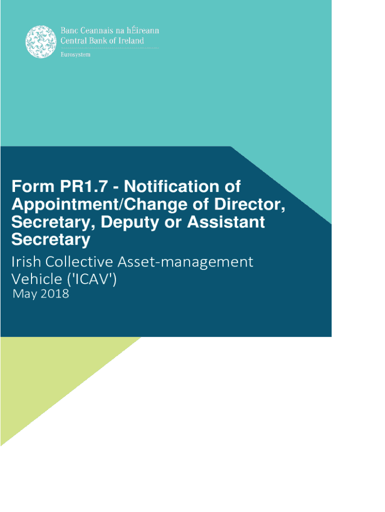 Fillable Online AXA GIE ICAV - Bryan Tiernan Appointment - PR1.7 Form ...