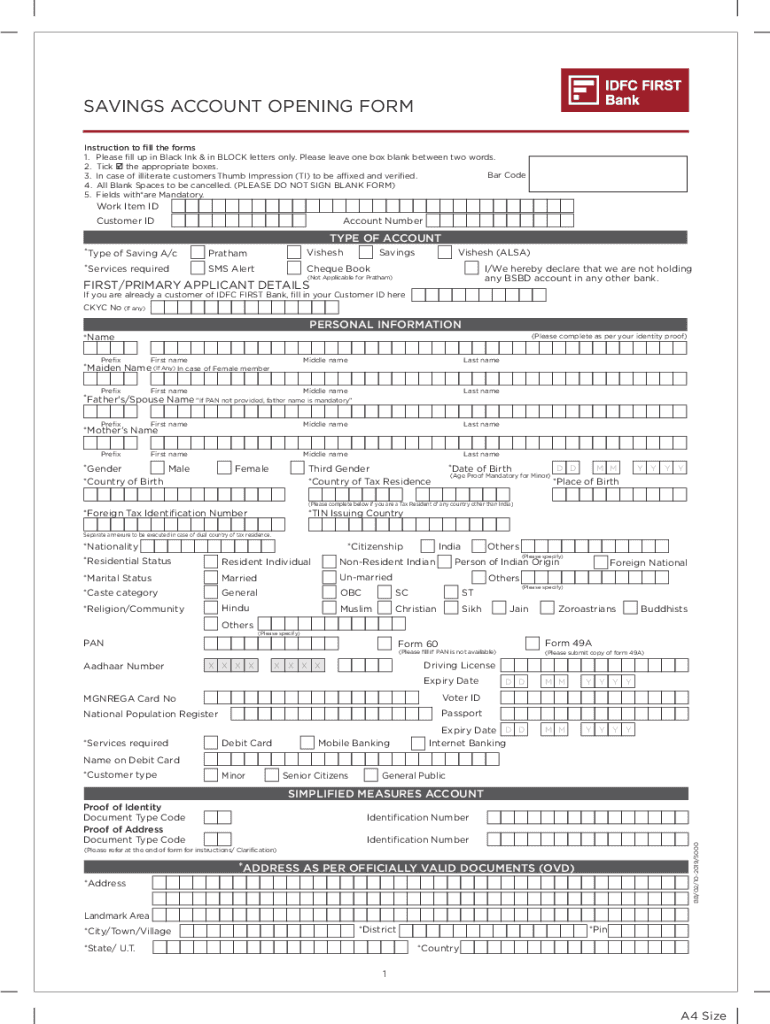 Fillable Online PART I Please fill the form in CAPITAL LETTERS and ...