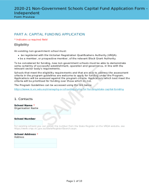 Fillable Online School Card scheme procedure for non-government schools ...