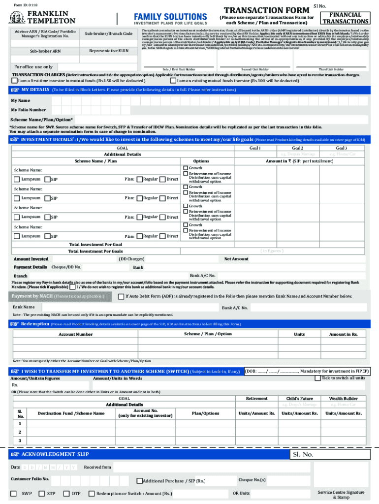 Fillable Online FS Transaction Form 05052023.cdr Fax Email Print - pdfFiller
