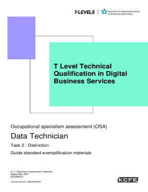 Fillable Online T Level Technical Qualification in Digital Business ...