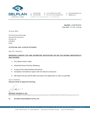 Fillable Online 1159/GEO/21 Your Ref.: Erf 526, George 19 June 2023 ...