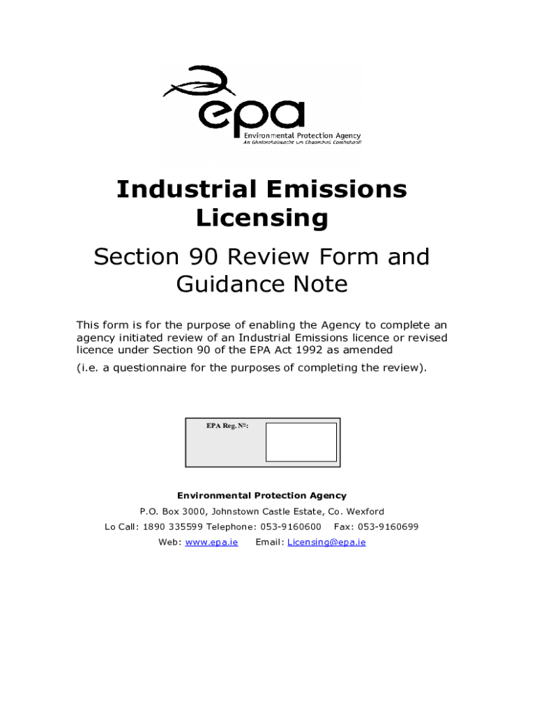 Fillable Online Section 90(1)(aa) Review Form - Chlor-alkali Fax Email ...