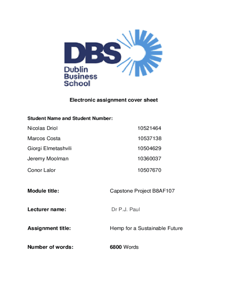 Fillable Online Electronic assignment cover sheet Nicolas Driol 10521464 ... Fax Email Print ...
