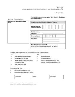 Ausfüllbar Online Antrag auf Anerkennung der Beihilfefhigkeit von ...