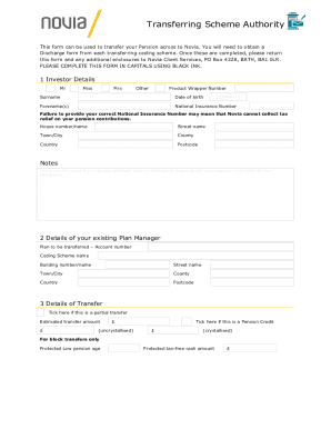 Fillable Online NHS Pensions - Transfer in guide and application pack ...