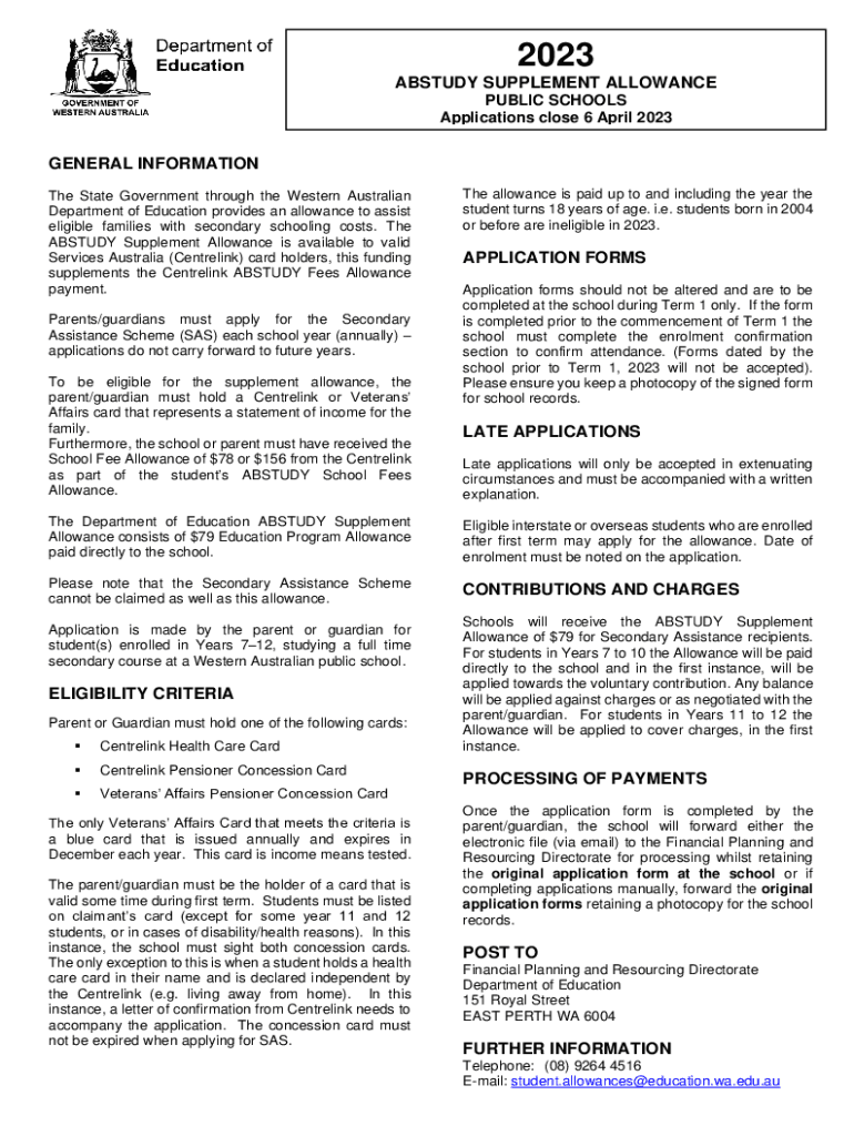 Fillable Online SAS-Abstudy-Application-Form.pdf Fax Email Print ...