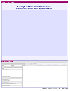 Fillable Online Flintshire English HBCTR Application (1.3). Housing ...